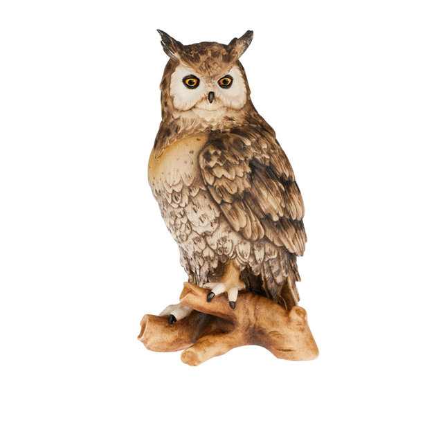 Eule auf Ast - Holzschnitzerei Demetz Patrick