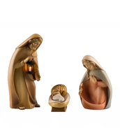 Large range of Nativities - carved in wood made by the artists of Val ...