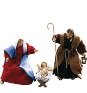 Large range of Nativities - carved in wood made by the artists of Val ...