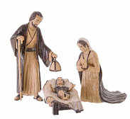 Large range of Nativities - carved in wood made by the artists of Val ...